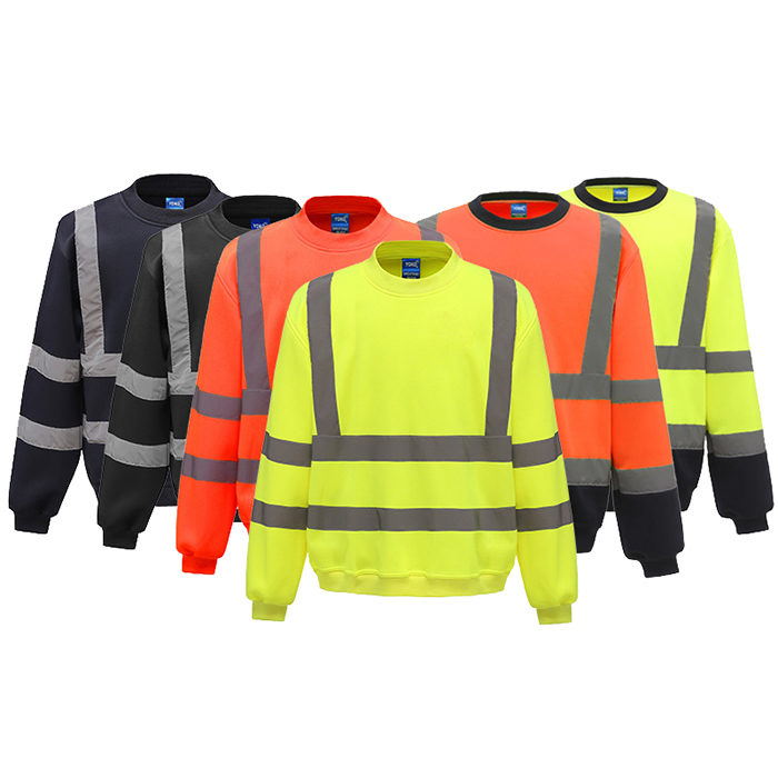High Visibility Reflective Safety Sweatshirt | globalbrandpromo.com